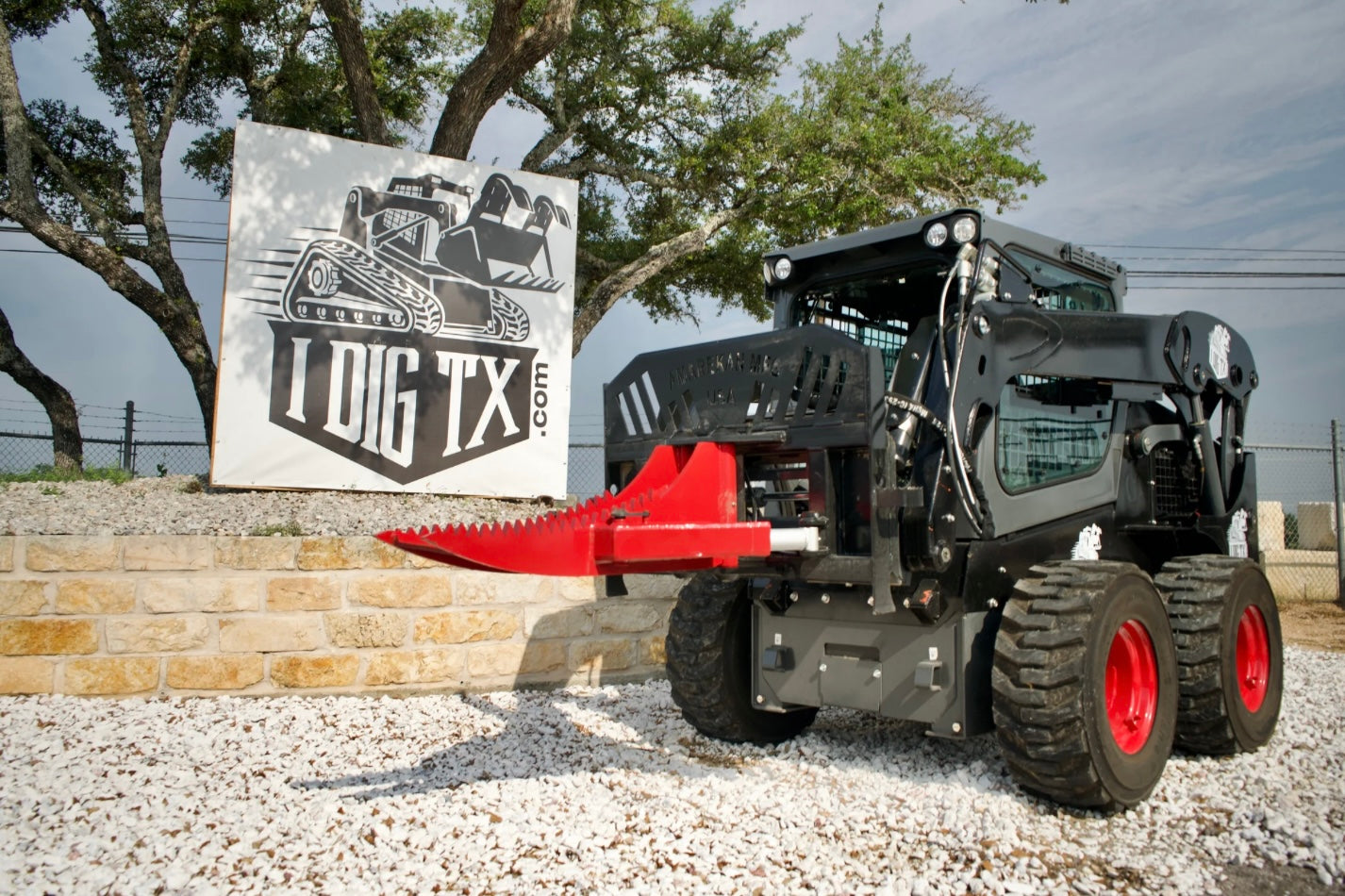 Tree Grubbers & Pullers Skid Steer Attachments & Implements | I Dig Texas