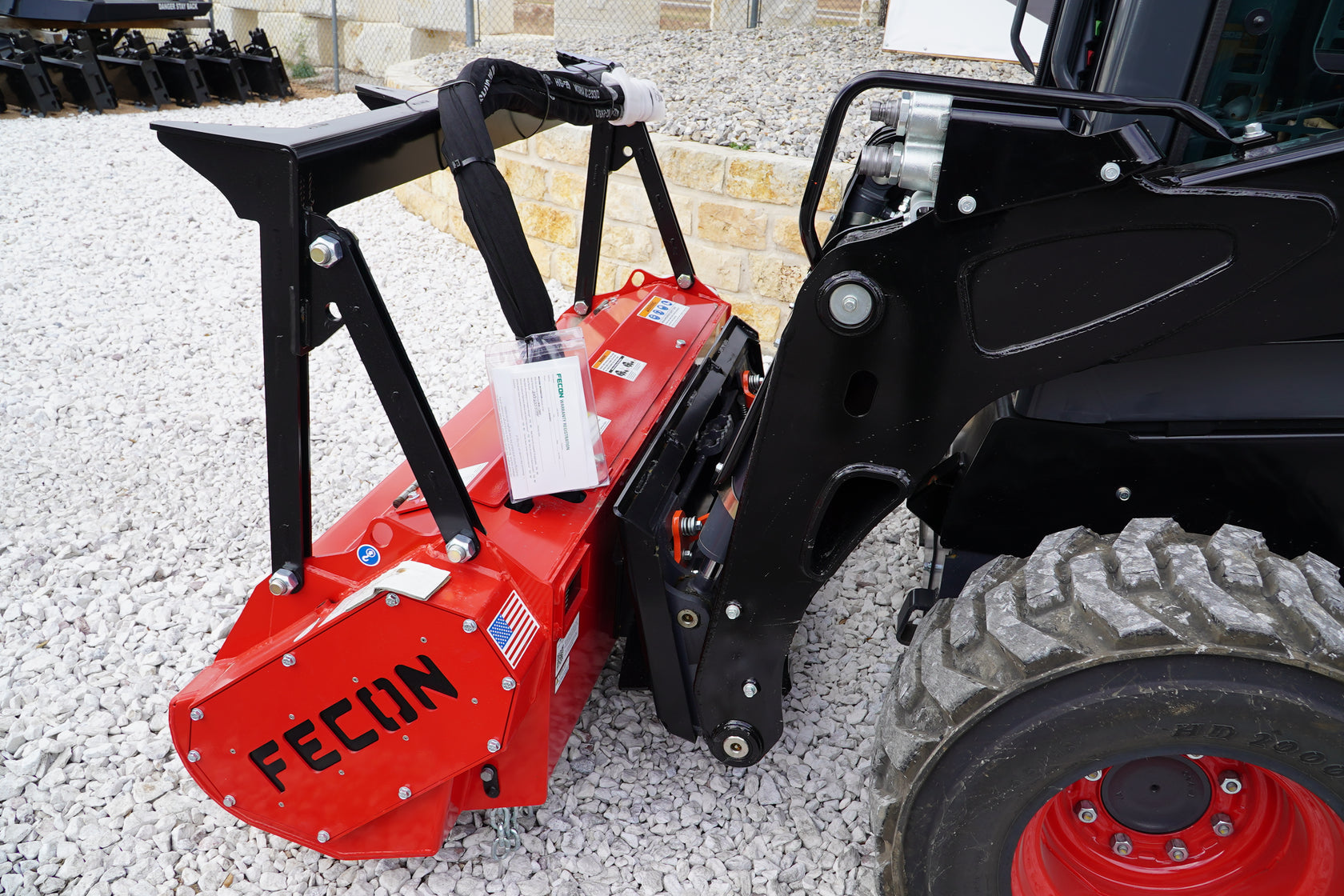Fecon BullHog Standard Flow Mulcher Skid Steer Attachment | I Dig Texas