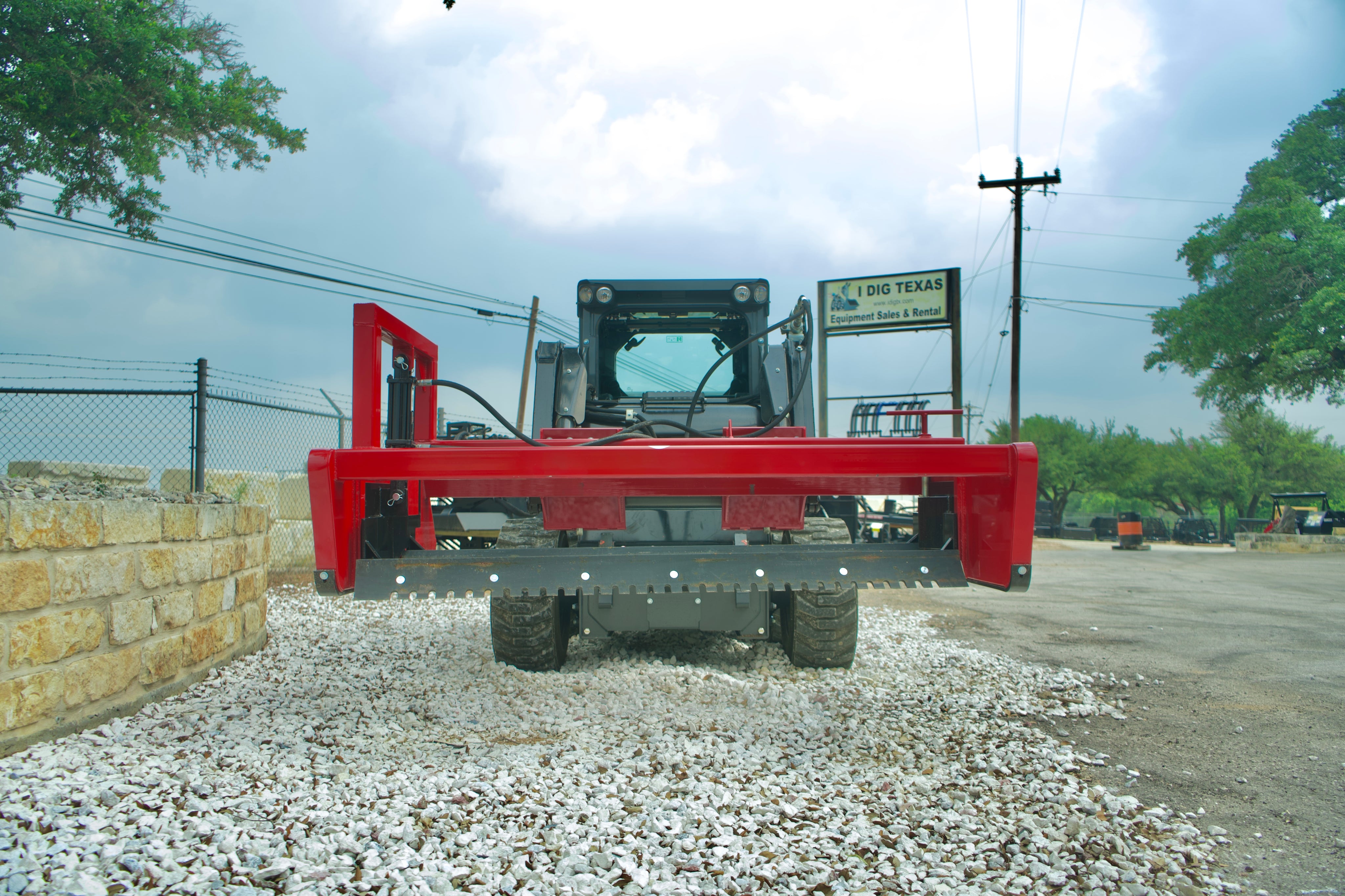 "The Pusher" Hydraulic Road Grader Skid Steer Attachment – I Dig Texas