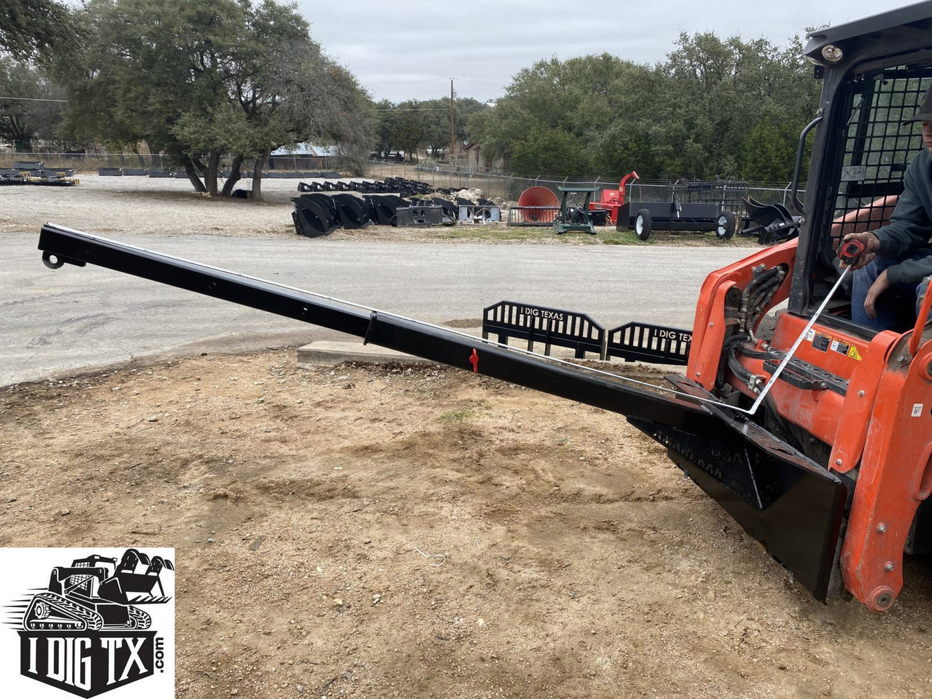 AMFG Jib Boom Manual Adjustable | Tractor/Skid Steer Attachments ...