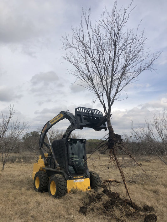 Tree Grubbers & Pullers Skid Steer Attachments & Implements | I Dig Texas